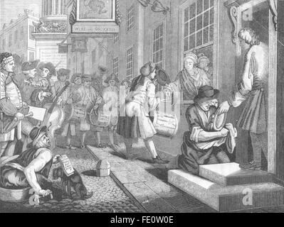 PORTRAITS: Industrious Apprentice with his master, antique print 1845 ...
