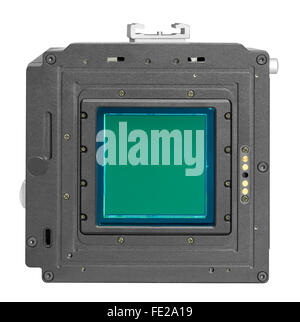 a digital camera back isolated on white Stock Photo - Alamy