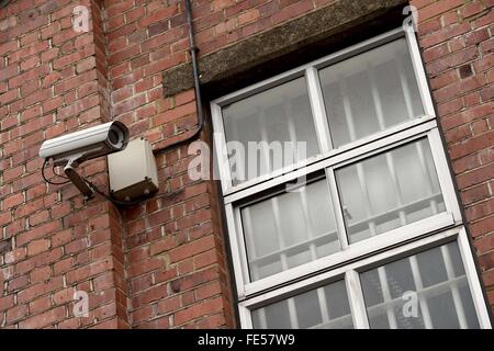 HMP Dorchester Prison, cctv camera, Dorset, Britain, UK Stock Photo - Alamy