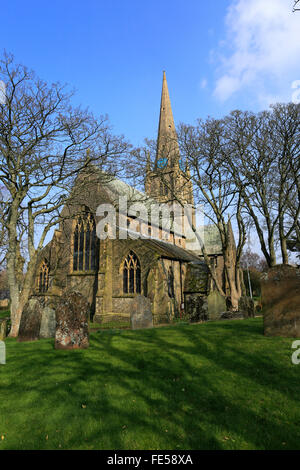 Exterior of All Saints church, Cockermouth town, West Cumbria, England ...