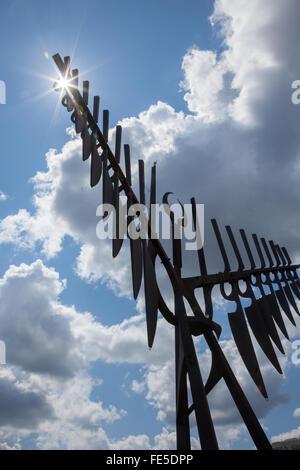The Spirit Catcher sculpture on the waterfront in Barrie, Ontario Stock ...