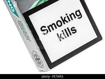 warning 'smoking kills' on cigarette packs Stock Photo: 37608161 - Alamy