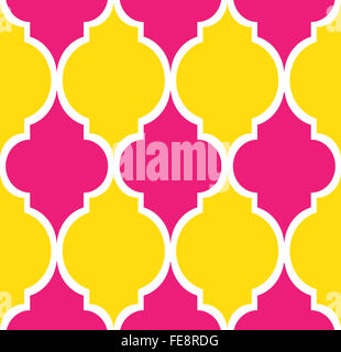 Seamless bright vivid pink and yellow pattern swatch for print Stock ...