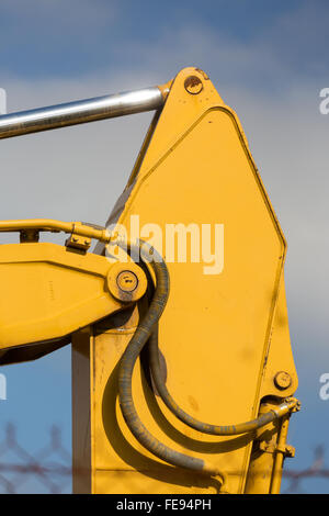 Detail of hydraulic bulldozer piston excavator arm construction ...