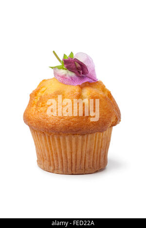 Muffin with flower Stock Photo - Alamy