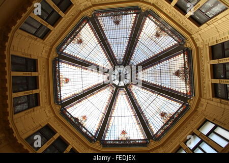 A dome in the shape of an octagon with a glass ceiling Stock Photo ...
