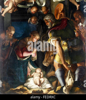 Unknown artist: Nativity, Adoration of the shepherds Stock Photo - Alamy
