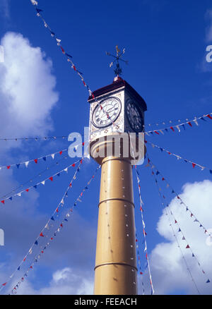 Tredegar Town Clock Blaenau Gwent South Wales Valleys UK Stock Photo ...