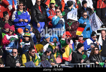 Spectators wait for the start of the World Cup Group I soccer match ...