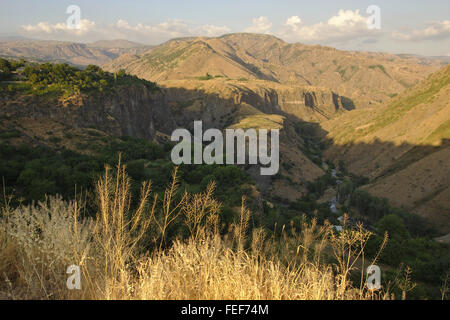 Azat Canyon at Garni, Armenia, evening light Stock Photo - Alamy