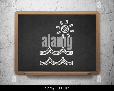 Vacation concept: Beach Vacation on chalkboard background Stock Photo ...