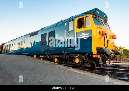 Class 50 Diesel Locomotive, BR Blue Large Logo livery Stock Photo - Alamy