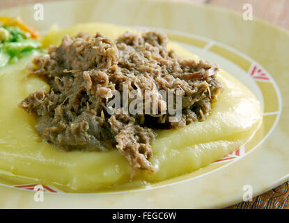 Seswaa - African beef stew. national dish of Botswana Stock Photo - Alamy