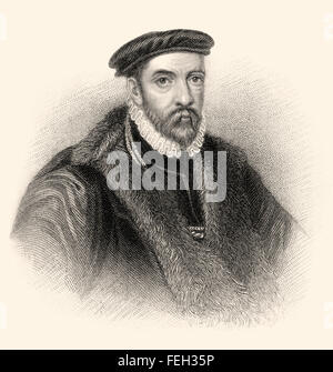 Sir Nicholas Bacon, 1510 - 1579. English politician and Lord Keeper of ...