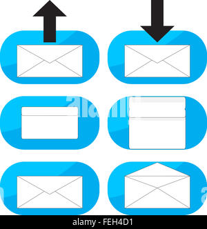 Symbol of incoming and outgoing mail Stock Photo - Alamy