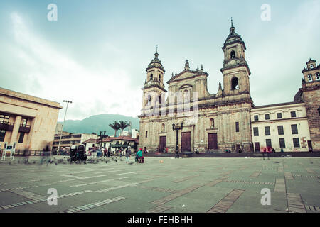 Bolivar square in Bogota, central square in Bogota, Colombia, Latin ...