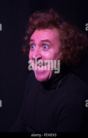 David Boyle as Marty Feldman and Rebecca Vaughan as Lauretta Feldman ...
