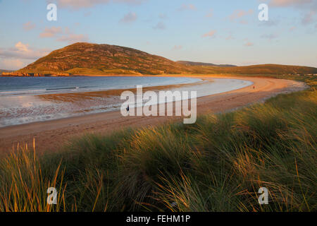 Tullagh Strand Ballyliffin Co Donegal; Beach Tullagh Bay on peninsula ...