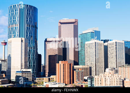 Panorama of modern Calgary skyline. Calgary, Alberta, Canada Stock ...