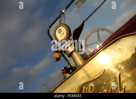 Ford Model T veteran car brass radiator shell with stamped Ford logo ...