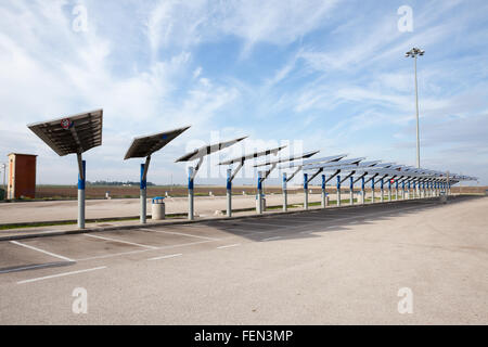 Solar cells of Italian motorway service areas Stock Photo - Alamy