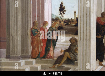 Three Scenes from the Story of Esther 1475 by Sandro Botticelli Stock ...