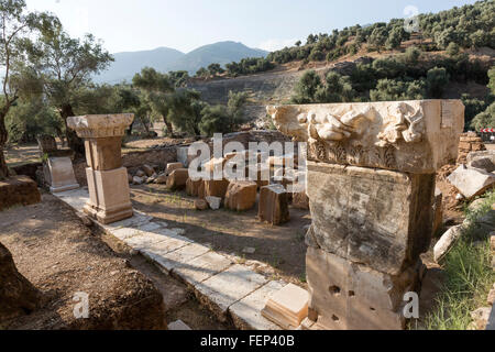 Ruins of ancient Nysa on the Maeander, Aydin Province, Turkey Stock ...