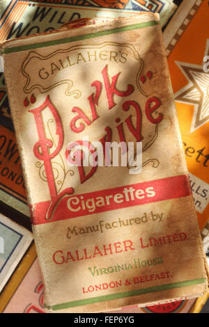 Packet of Park Drive cigarettes Stock Photo - Alamy