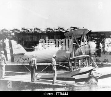 The Vought O2U-1 Corsair is a biplane used by the U.S. Navy in the ...