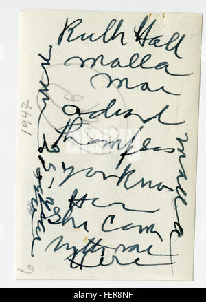 A group portrait featuring Malla Moe and the Clarence brothers, Edward ...