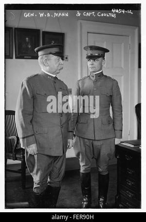 Gen. W.A. Mann & Capt. Coulter, Photograph shows General William ...
