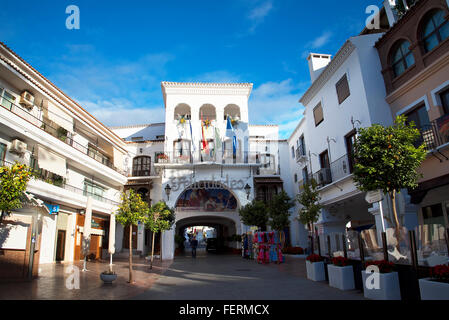 Spain Andalucia, Nerja, Town hall & main square Stock Photo - Alamy