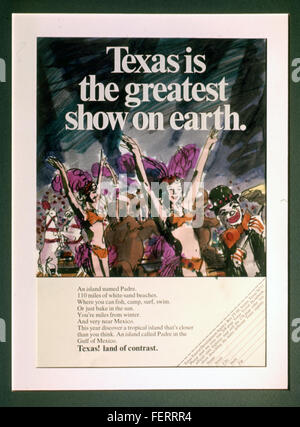 This advertisement from Texas promotes tourism in the state, showcasing ...
