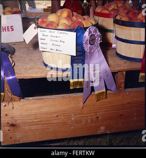 The Peach Jamboree in Stonewall, Texas, held in 1970, celebrates the ...