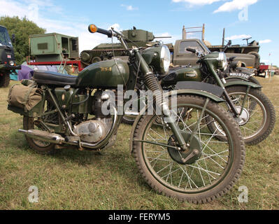 Military BSA motorcycle. War and Peace Revival, July 2013. Folkestone ...