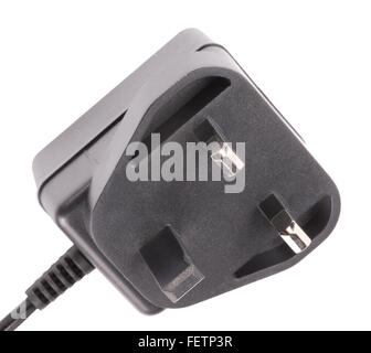 UK Outlet Plug with Cord Isolated Stock Photo - Alamy