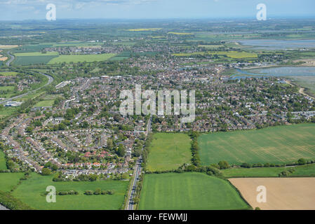 An aerial view of the Hampshire town of Emsworth Stock Photo - Alamy