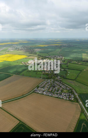 An aerial view of the Rutland village of Cottesmore and surrounding ...