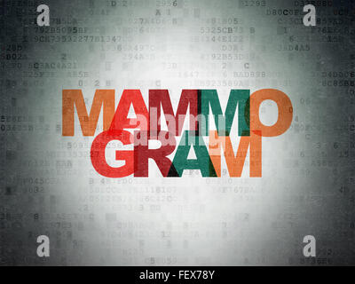 Health concept: Mammogram on Digital Paper background Stock Photo - Alamy