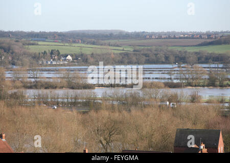 Flooding in the soar valley near mountsorrel after two days of heavy ...