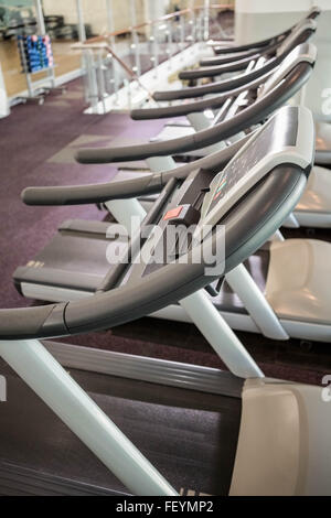 Close up of some Treadmills Stock Photo - Alamy