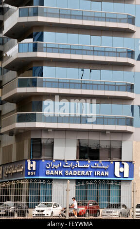 Bank Saderat Iran and United Bank, Dubai, UAE Stock Photo - Alamy