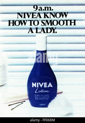 1970s UK Nivea Magazine Advert Stock Photo - Alamy