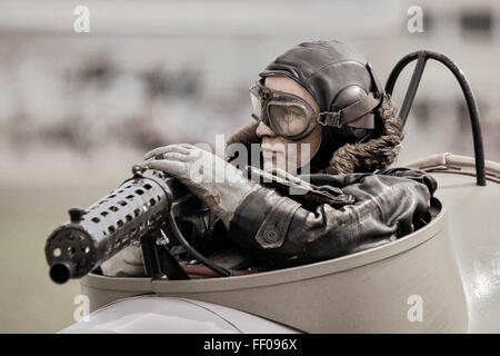 Rear gunner Junkers CL1 Stock Photo - Alamy