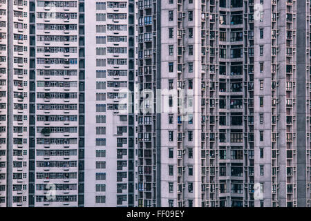 Cluster of high rise apartment buildings windows Stock Photo - Alamy