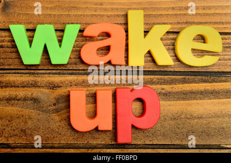 Wake Up and Make Up, Word Expression / Quote Illustration in Vec Stock ...
