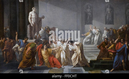 The assassination of Julius Caesar. The Death of Caesar (La morte di Cesare) by Vincenzo ...