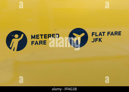 A yellow taxi cab at JFK airport, New York Stock Photo - Alamy