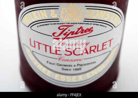 Wilson & Sons Tiptree Little Scarlet strawberry jam on toast Stock ...