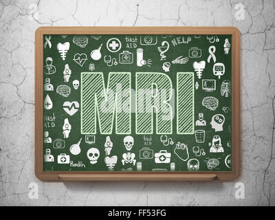 Medicine concept: MRI on School Board background Stock Photo - Alamy